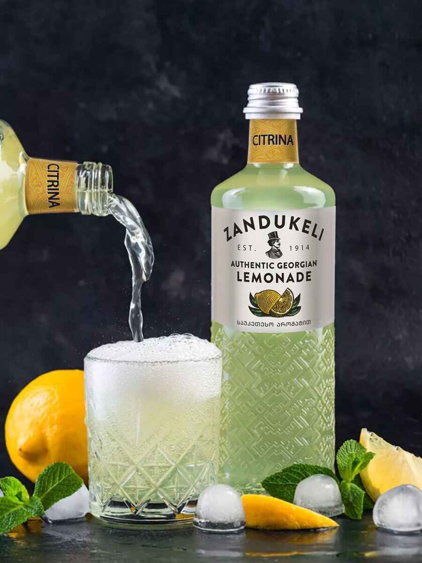 Gazuotas citrinų skonio gėrimas "ZANDUKELI" 0,5L