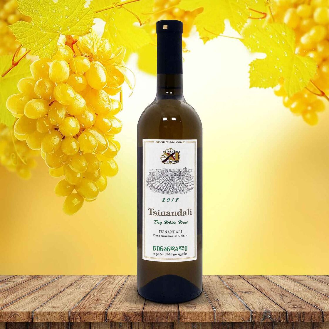 TSINANDALI Baltas sausas vynas - Gruzijos skonis